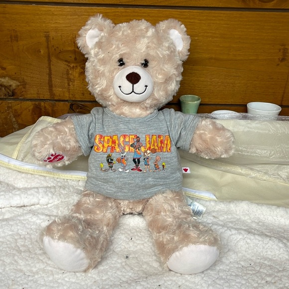 Build-A-Bear | Toys | Build A Bear Tan Bear With Space Jam T Shirt 8 ...